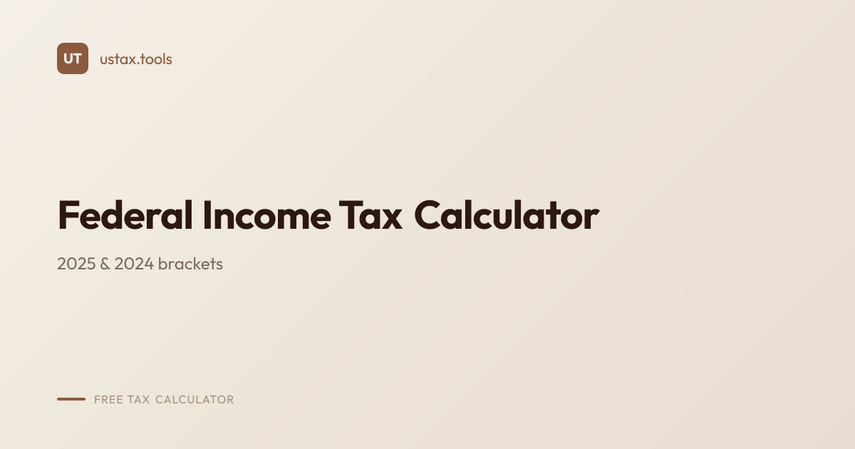 IRS Federal Income Tax Calculator 2025 & 2026 — 10/12/22/24/32/35/37 ...