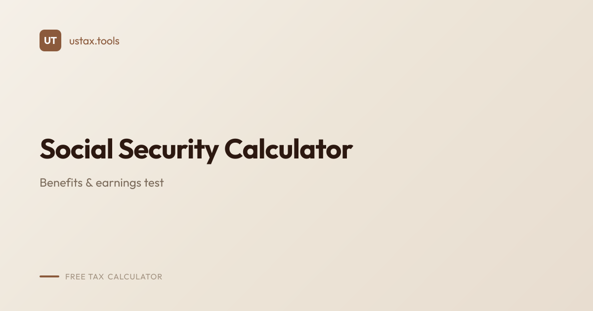 SSA Social Security Benefits Calculator 2025–2026 — Claim Age 62-70
